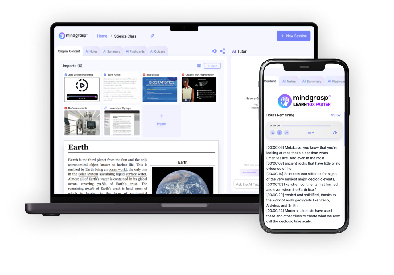 Mindgrasp - #1 AI Learning Platform For Students and Professionals